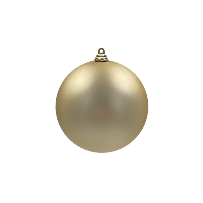 Bauble Matte Champagne 100mm – Christmas Decorations Brisbane