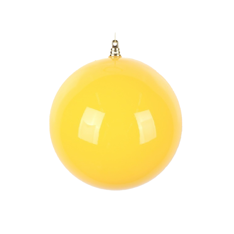 Bauble High Gloss Yellow 150mm – Christmas Decorations Brisbane