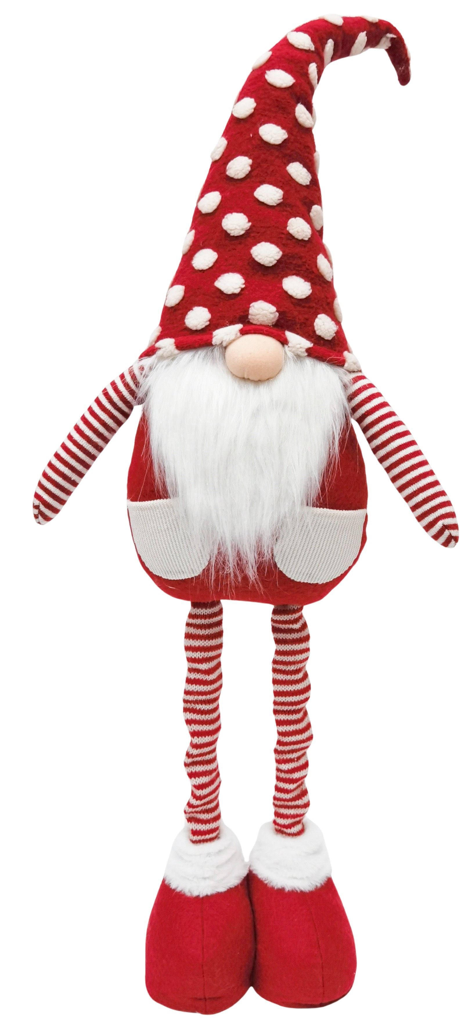 Gnome Spotty Hat Extendable Legs 100cm – Christmas Decorations Brisbane